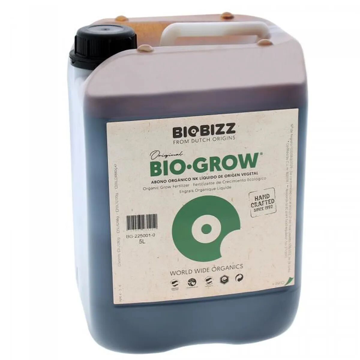 Biobizz Bio Grow 5 Litre - UrbanGarden